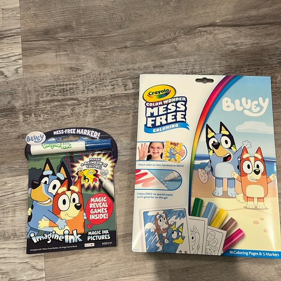 Bluey | Toys | Bnwt Bluey Crayola Color Wonder Imagine Ink Game Book ...